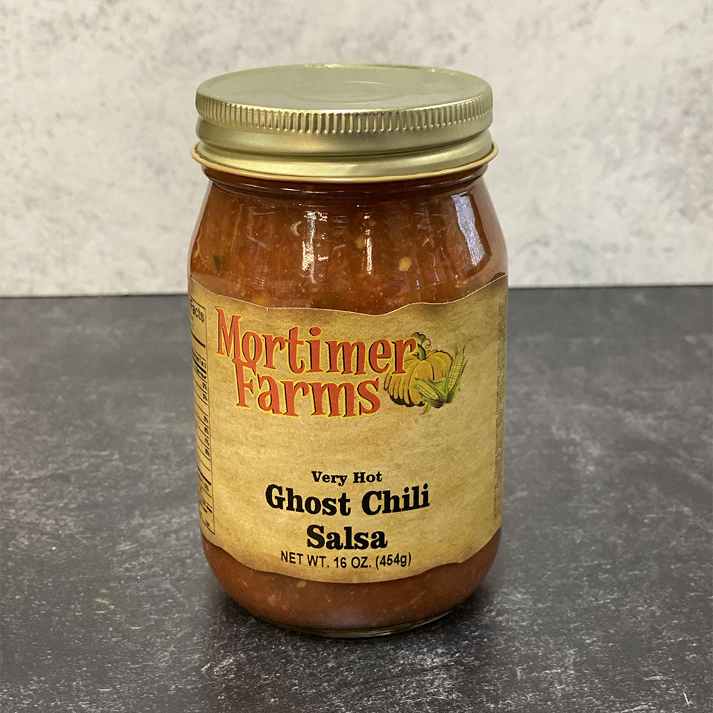 GHOST CHILI SALSA (EXTREMELY HOT) 16OZ GRE – Mortimer Farms AZ